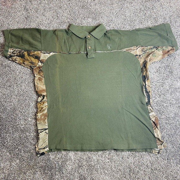 Buck Wear | Shirts | Buck Wear Realtree Camo Green Mens Large Cotton ...